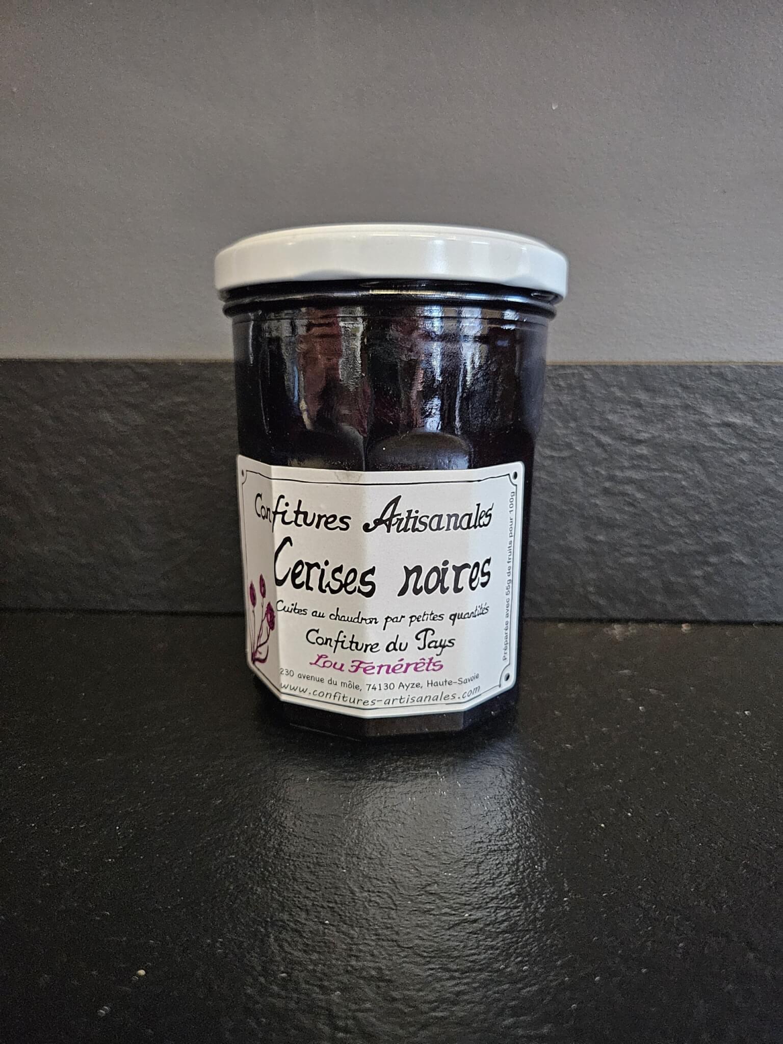 Confiture de cerise noire - Coopérative Beaufort Aime La Plagne